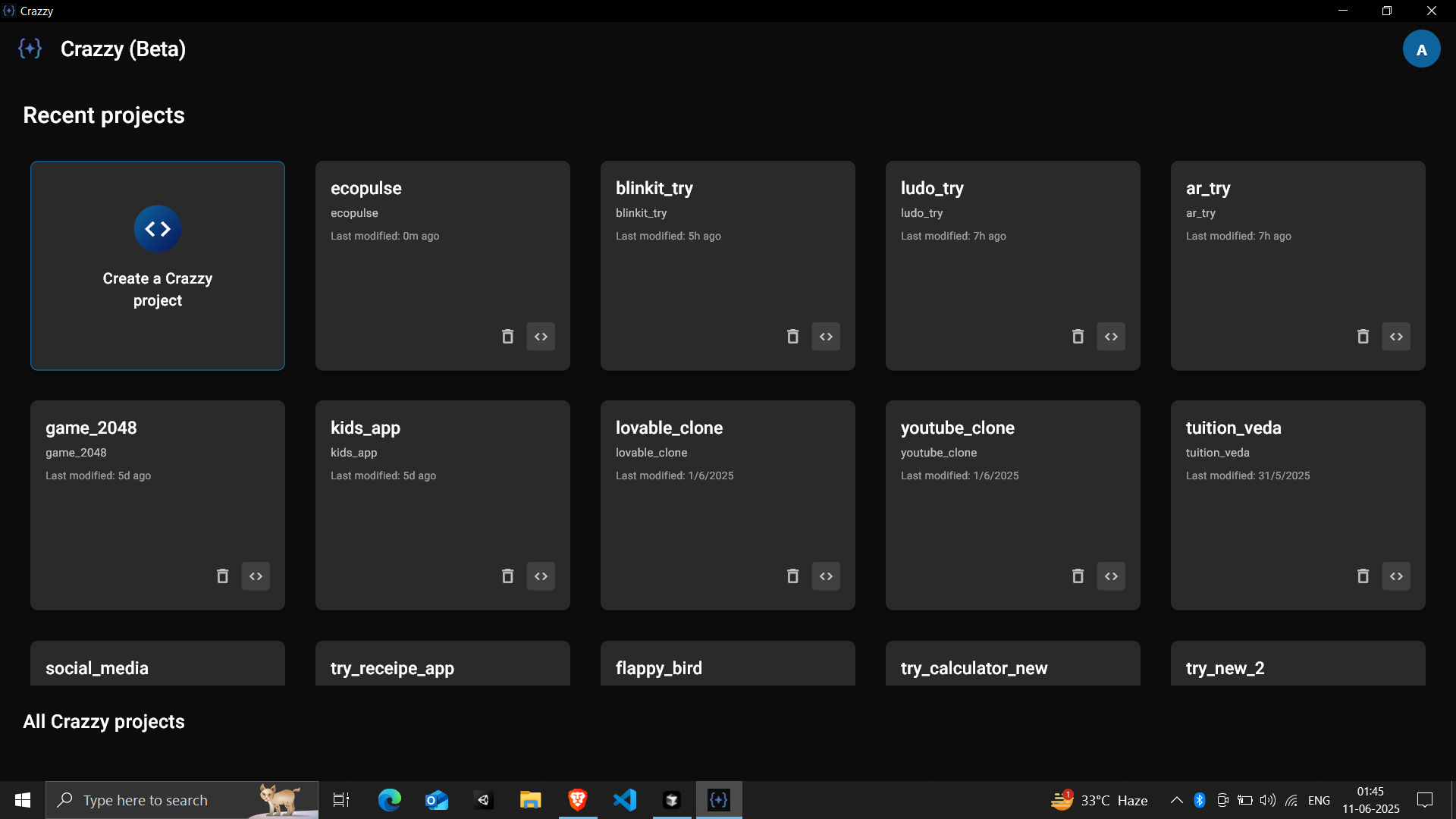 GitHub - AbdulAlim-01/Crazzy: The free, open-source, offline desktop version of Crazzy. An AI ...